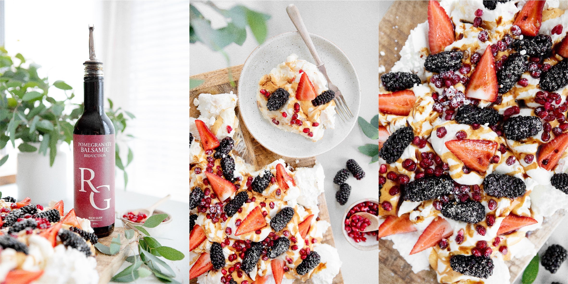 Christmas Pomegranate Pavlova – Rich Glen