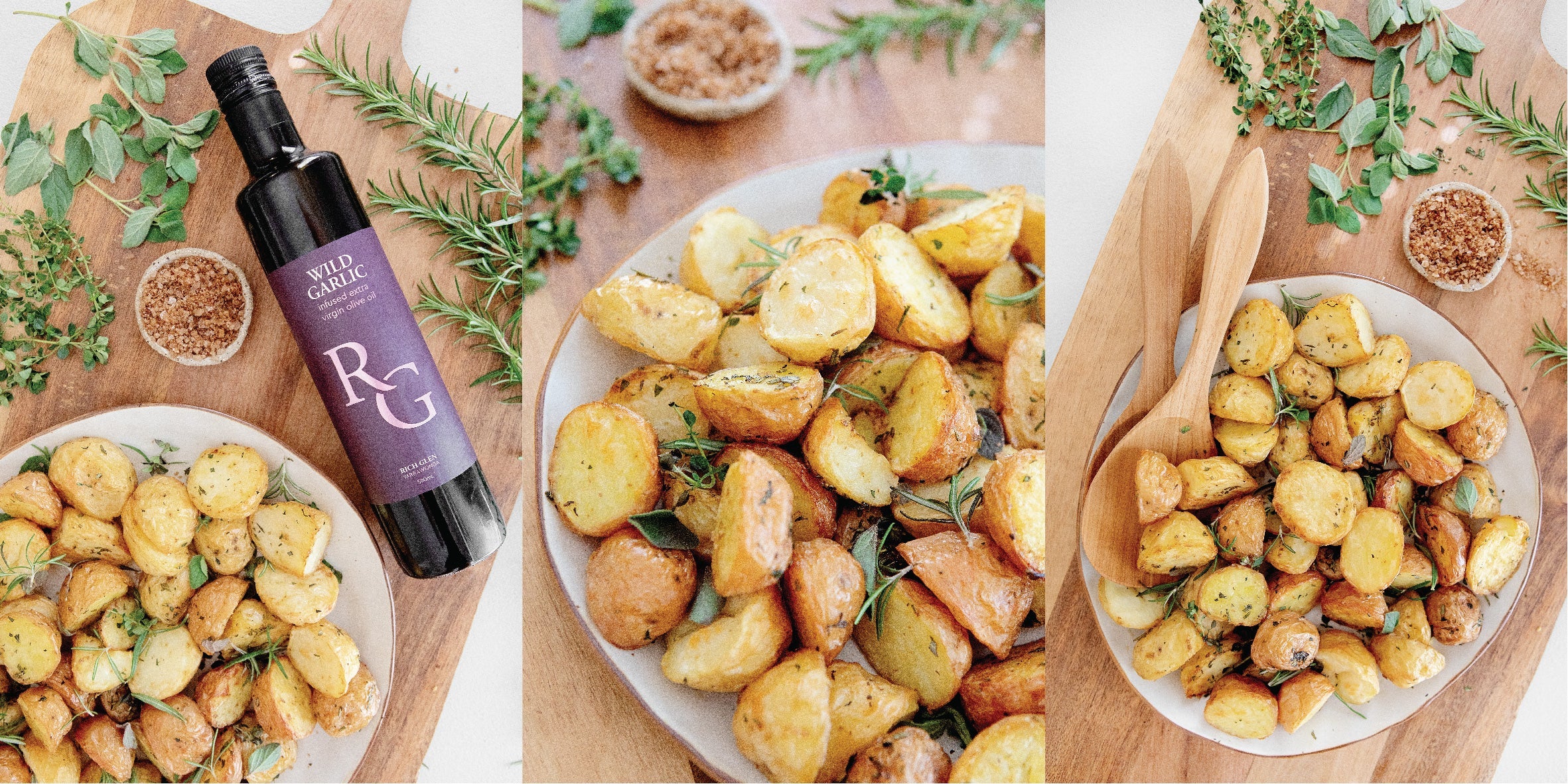 Crispy Herb Roast Potatoes – Rich Glen