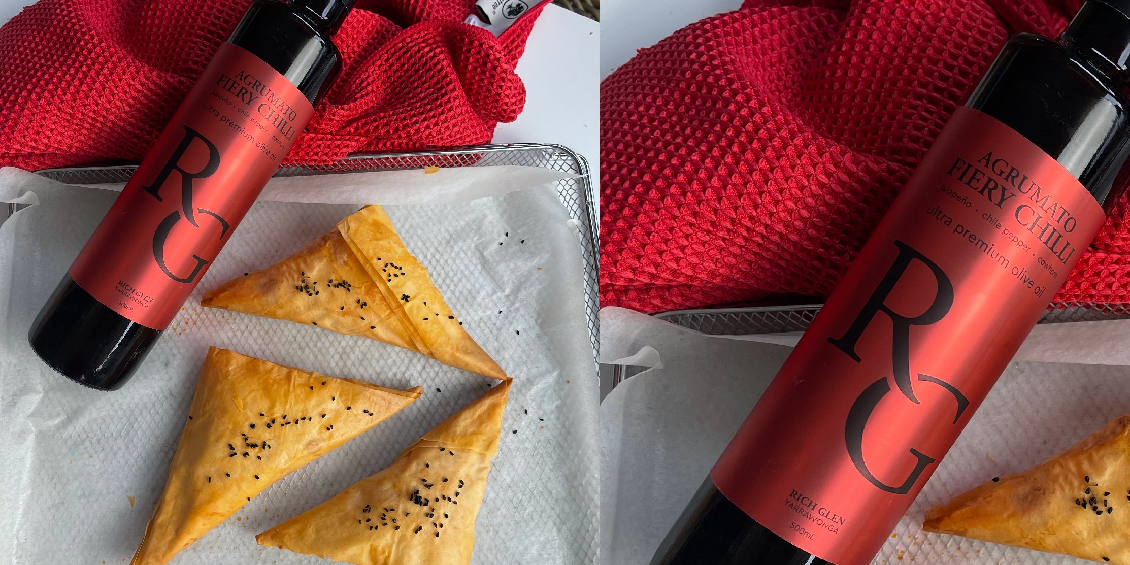 Chilli, Cheesy & Golden Pastry Parcels – Rich Glen