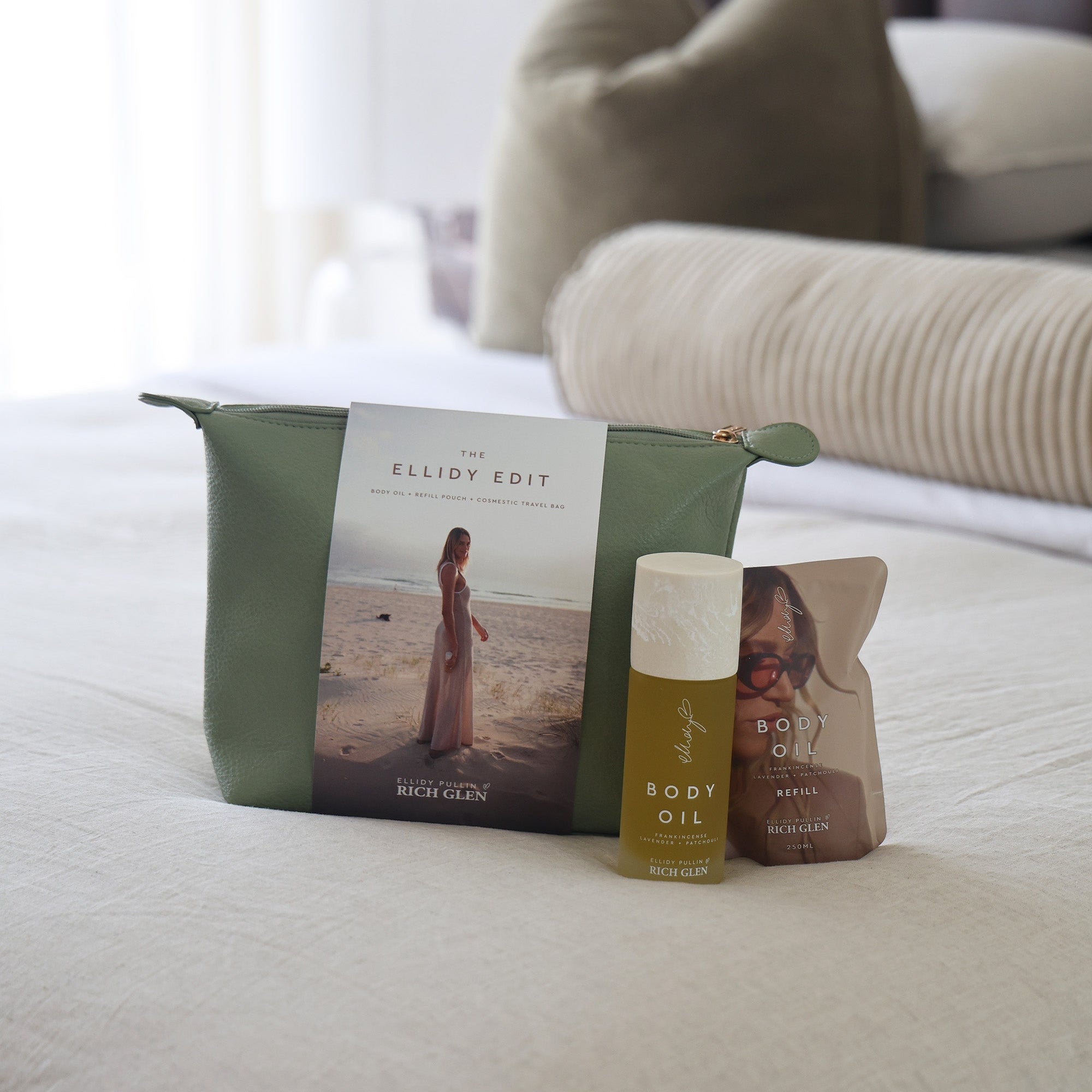 The Ellidy Edit gift pack | Ellidy Pullin Body Oil – Rich Glen