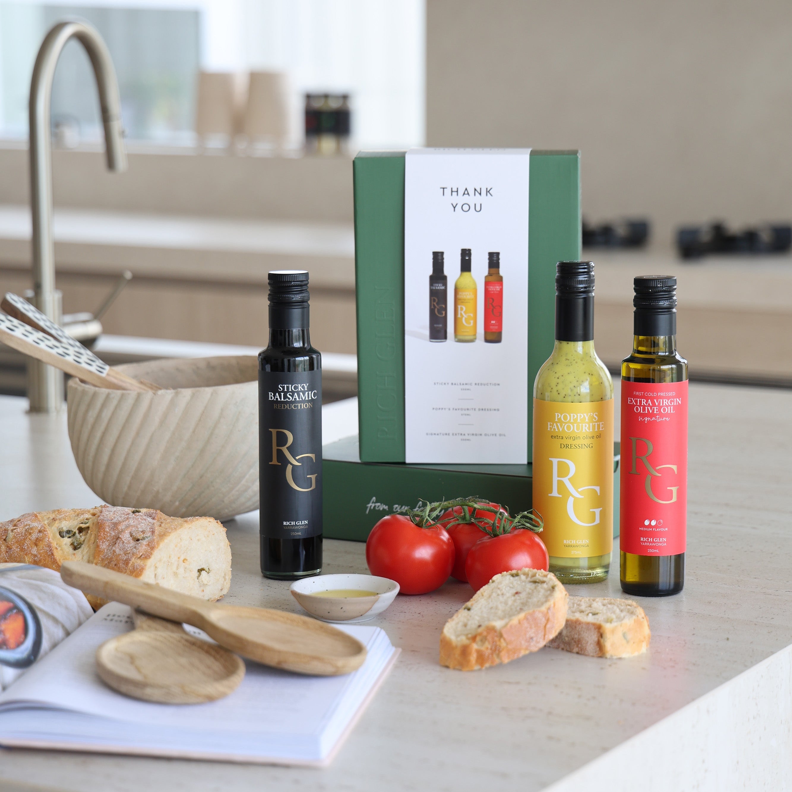 Thank You Gift Pack | Gourmet Olive Oil Gift Hamper | Rich Glen